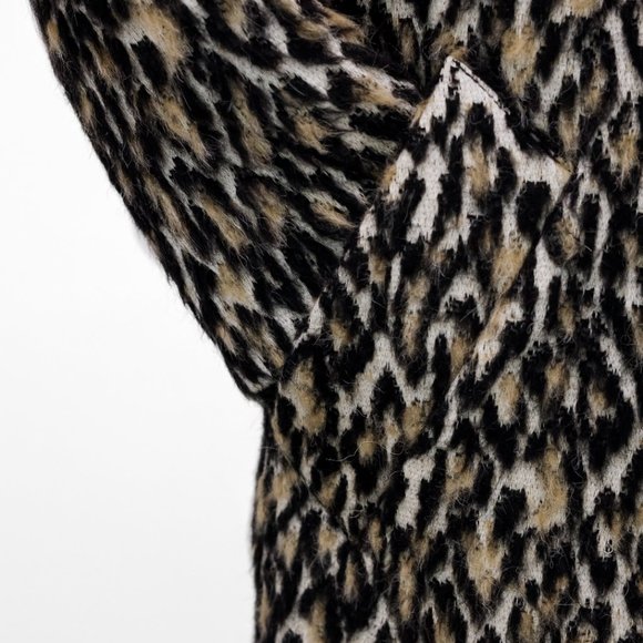 Smythe | Jackets & Coats | Smythe Leopard Print Tufted Pea Coat | Poshmark
